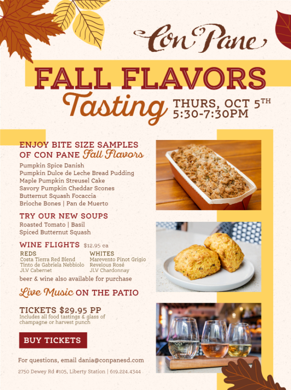 Happenings - Con Pane Rustic Breads & Cafe